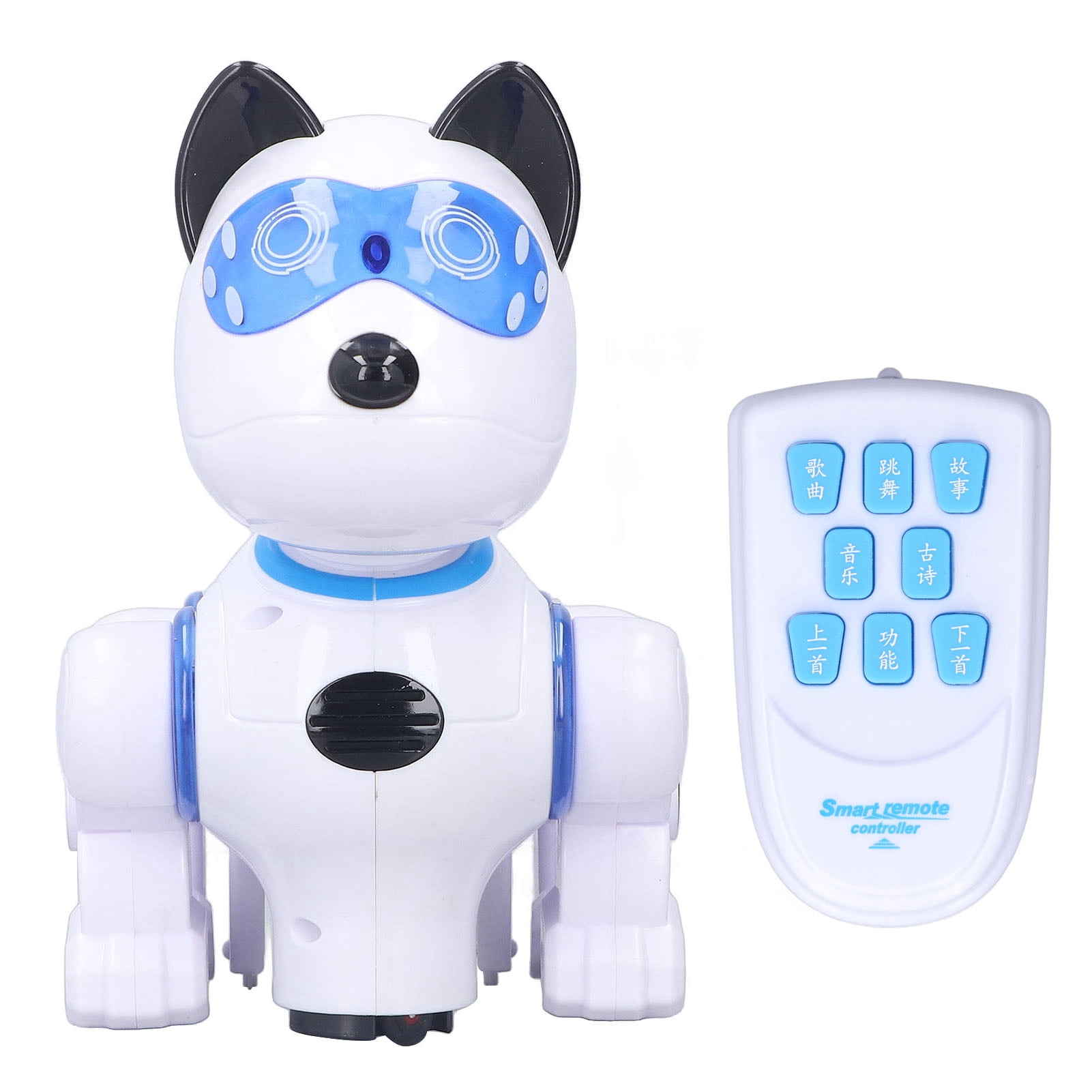 Perro robótico inteligente con Control remoto, luz fría, música, Robot ...