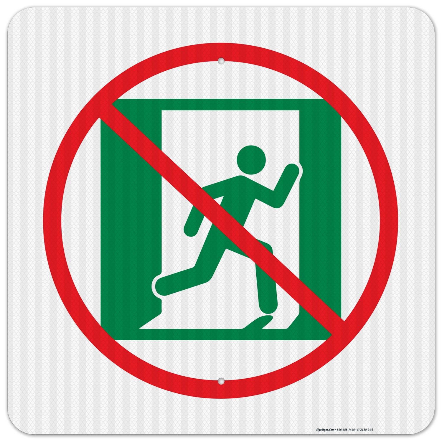 Not an Emergency Exit Sign, 24x24 Reflective Aluminum EGP - Walmart.com