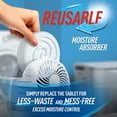 Reusable Moisture Absorber with 4 Drop-In Tablets, Fragrance Free, 15.8 ...