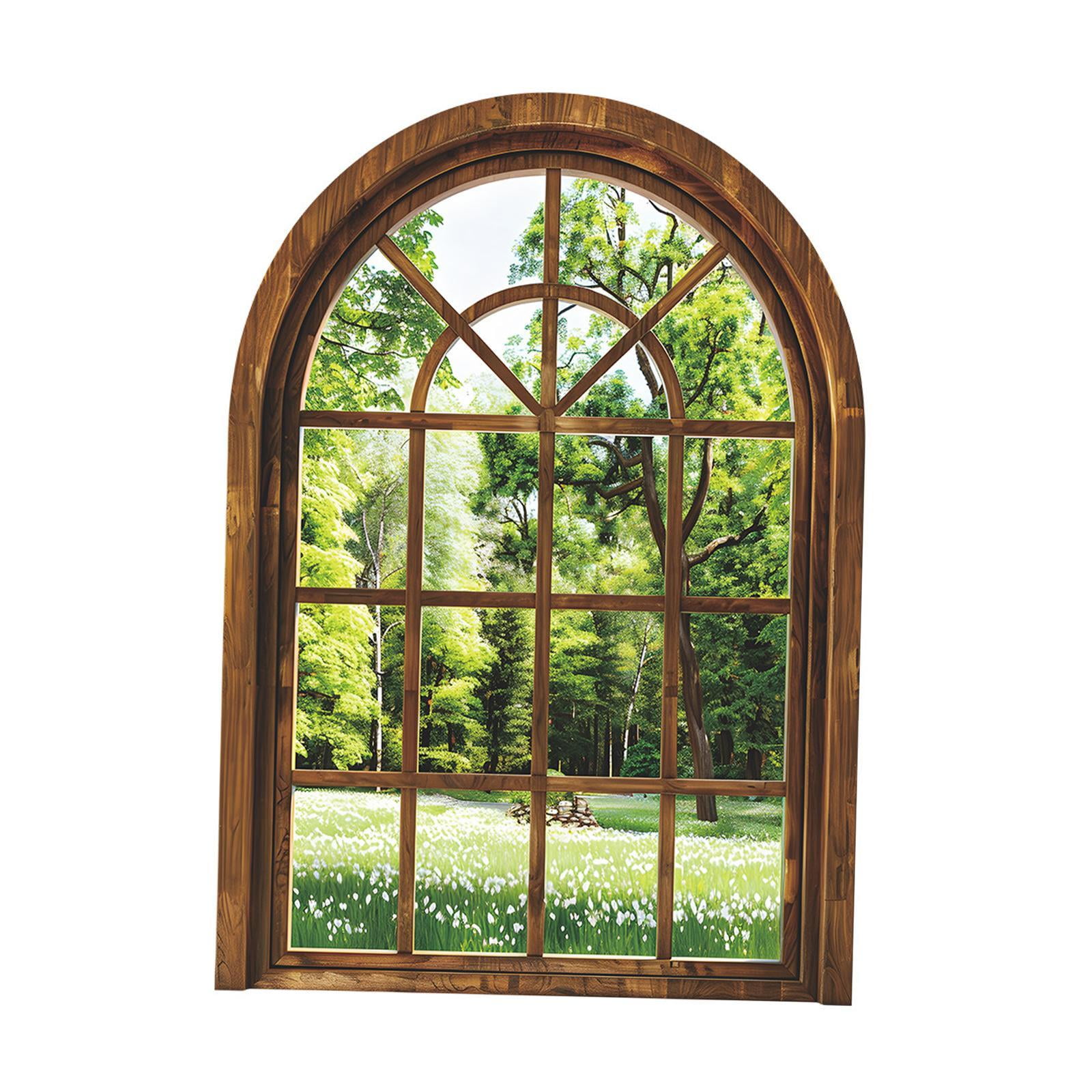 Click here for Dolity Faux Window Wall Sticker Decal Art Mural Ba... prices