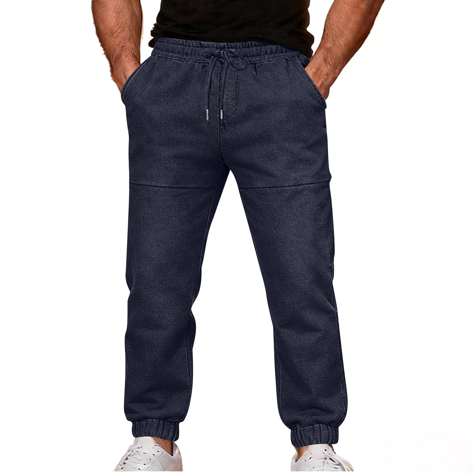 Click here for Yaoyar Mens Ripped Joggers Denim Pants Elastic Wai... prices