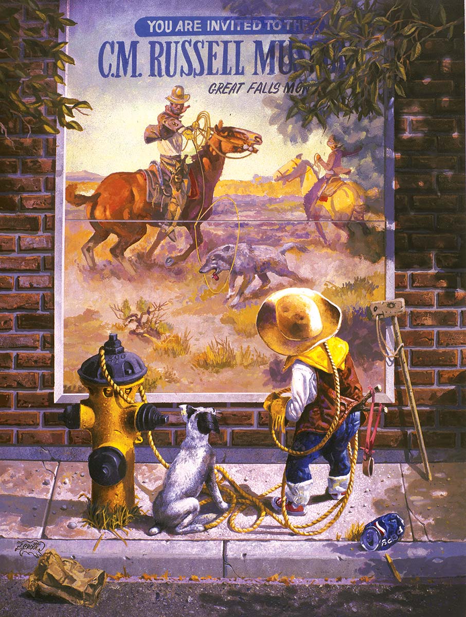 Sidewalk Cowboy, a 1000-piece Puzzle by SunsOut - Walmart.com