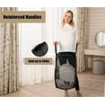 2 Pcs Strong Mesh Pop-up Laundry Hamper, Quality Pop Up Hampers for Laundry with Durable Handles ...