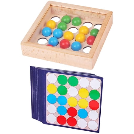 KSCDWooden Matching Game Puzzle Games Match Board Games for Family ...