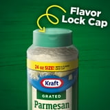 Kraft 100% Grated Parmesan Cheese, Sprinkle Flavored, 24 oz Shaker ...