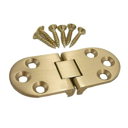 SICED 180 Degree Flip Tilt Hinges Brass Round Edge with Screws Hinge ...