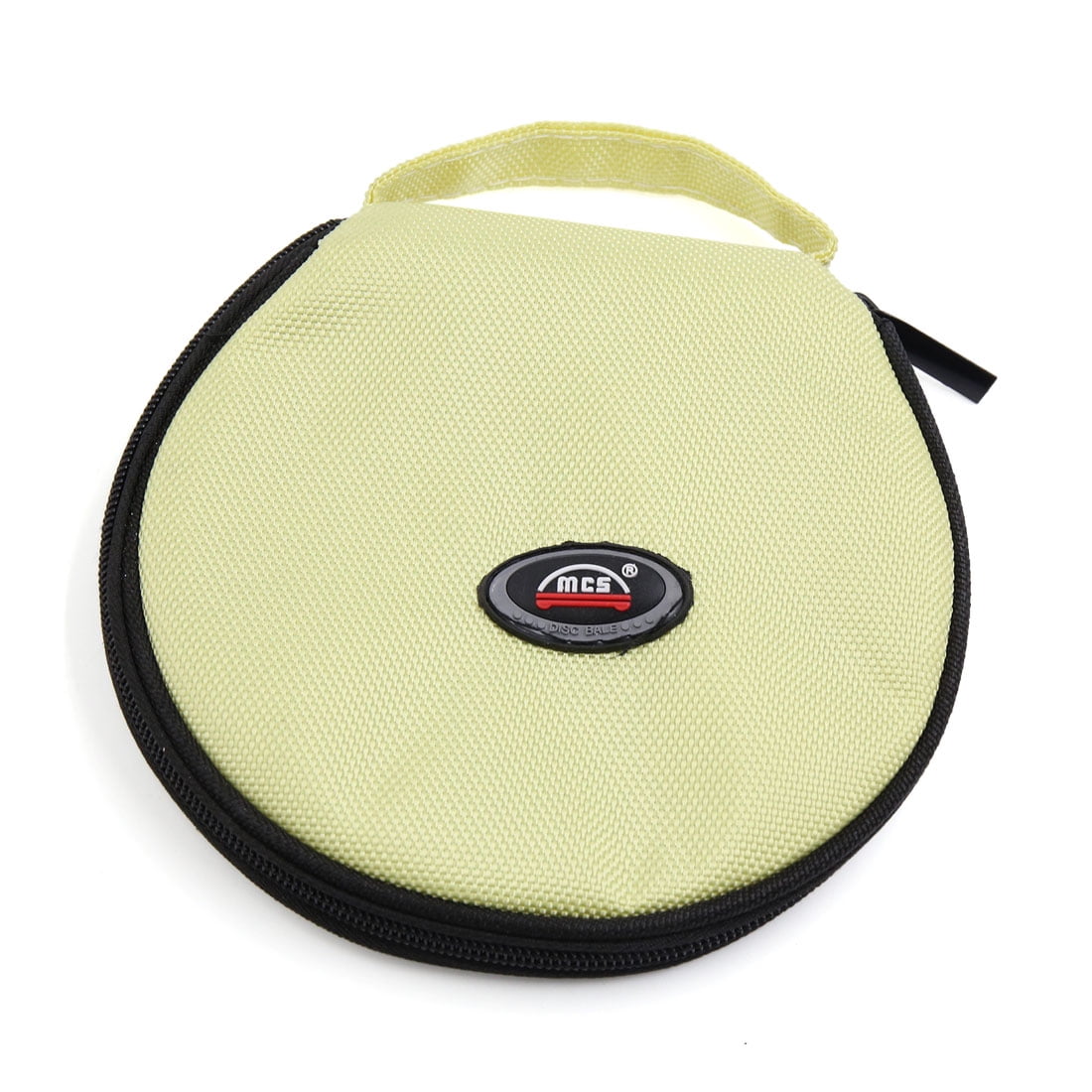 Universal Beige Nylon Zipper Closure 20 Capacity CD DVD Case Bag Holder ...