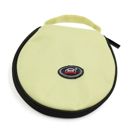 Universal Beige Nylon Zipper Closure 20 Capacity CD DVD Case Bag Holder ...