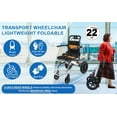Dapmiu Portable Travel Wheelchair - Ultra Lightweight Foldable Design ...
