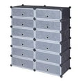 Ktaxon 6-Tier Portable Shoe Cabinet with Cubes, Shoe Rack & Storage ...