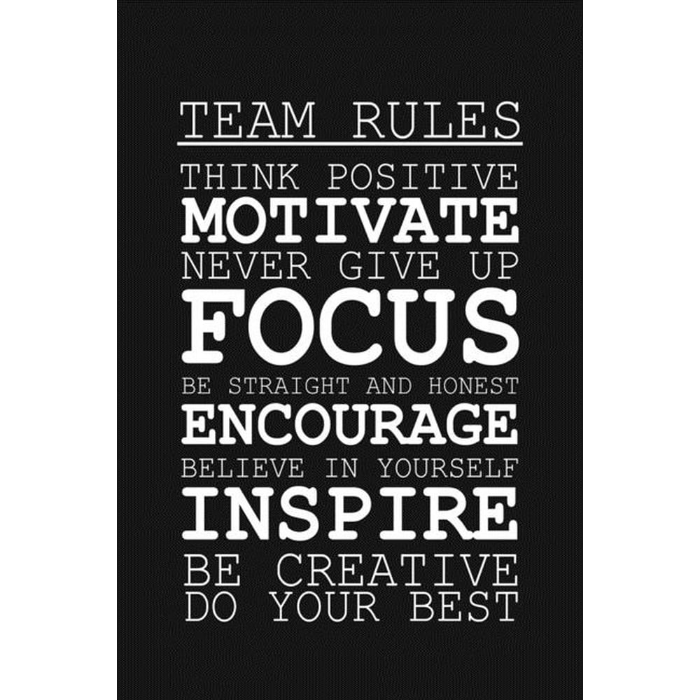 Team Rules : Employee Motivational Gifts (Paperback) - Walmart.com ...