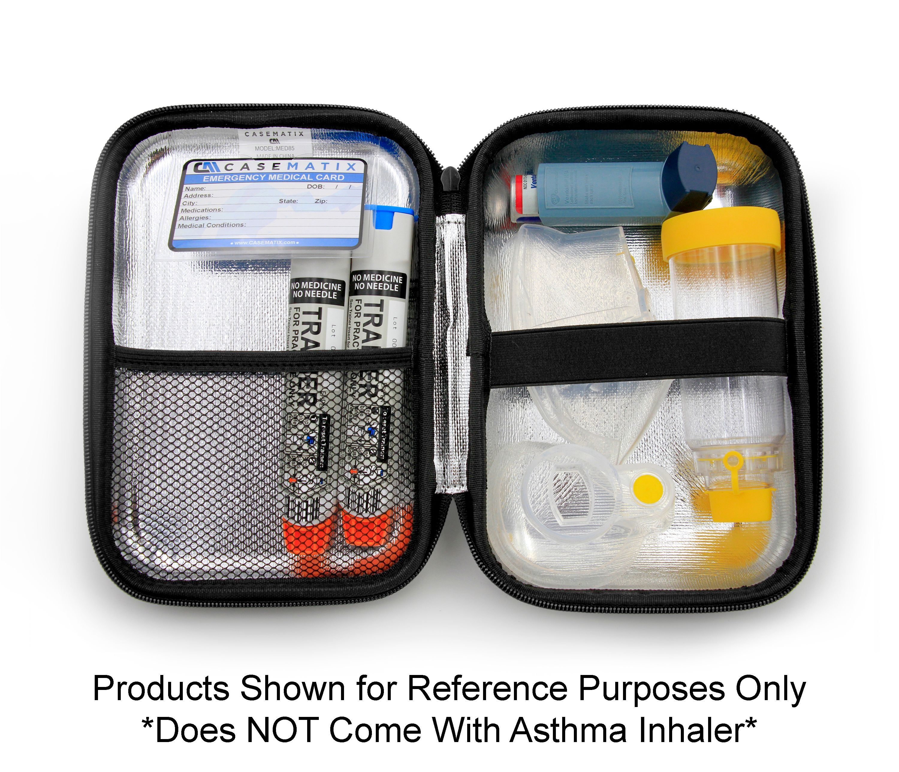Buy 8 Inch Insulated Asthma Inhaler Medicine Travel Bag Case for ...