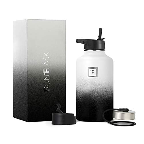 Iron Flask Sports Water Bottle - 3 Lids - 64 oz - Day & Night - Walmart.com