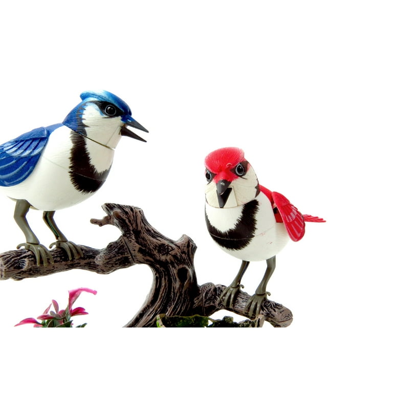 Motion Sensor Bird Toy BESSTUUP Singing Chirping Bird In Cage - Sound ...