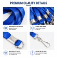 Kabuer, Lanyards for Badges ID, 50 pcs, Flat Nylon Bulk Blue - Walmart.com