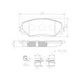 Brembo P83082N NAO BRAKE PADS Fits select: 2014-2017 TOYOTA RAV4 LE ...