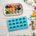 BIZHUA Nordic Blue 15 Cavity Rose Silicone Cake Mold, Nonstick ...