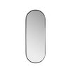 Vinnova Design Luarca 18x48 Oval Metal Wall Mirror, Brushed Black ...
