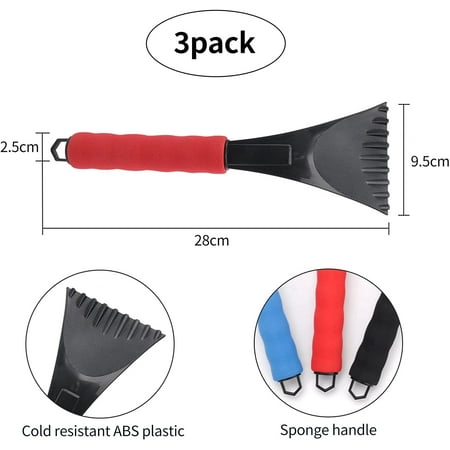 3 Pieces Car Ice Scraper, Car Ice Scraper, The Ice Scraper for Cars ...