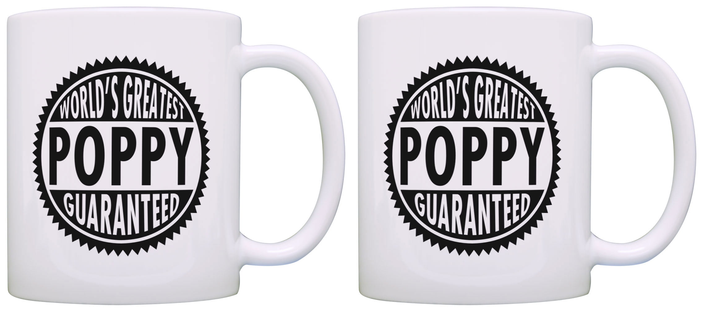 ThisWear World's Greatest Poppy Guaranteed 11 ounce 2 Pack Coffee Mugs ...