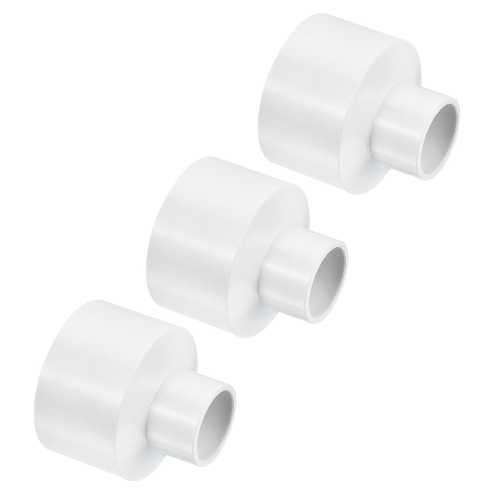 Uxcell 50mm to 25mm ID PVC Reducer Pipe Fitting Straight Adapter ...