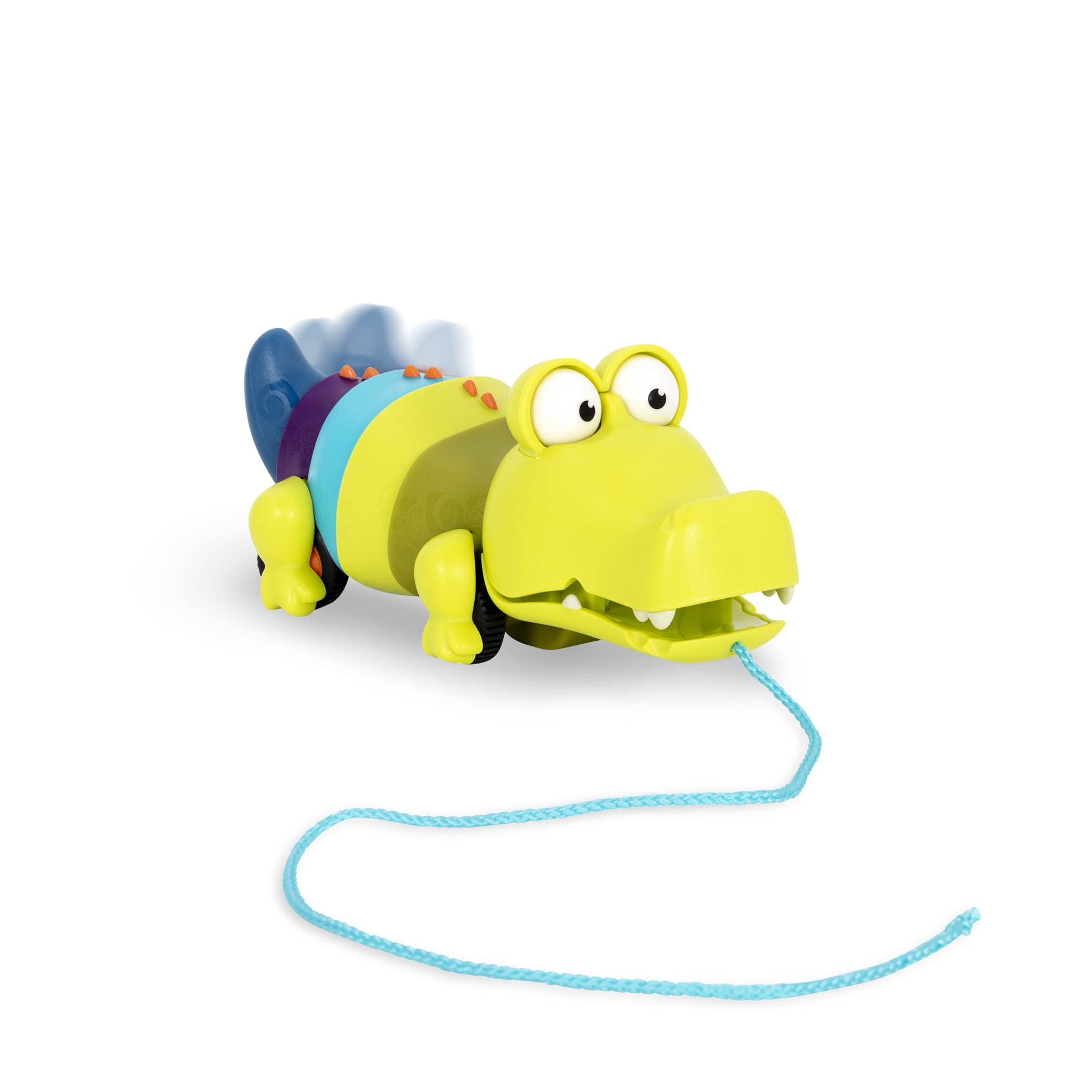 B. – Pull Along Toy – Push or Pull Crocodile – Walking Croc Toy with ...