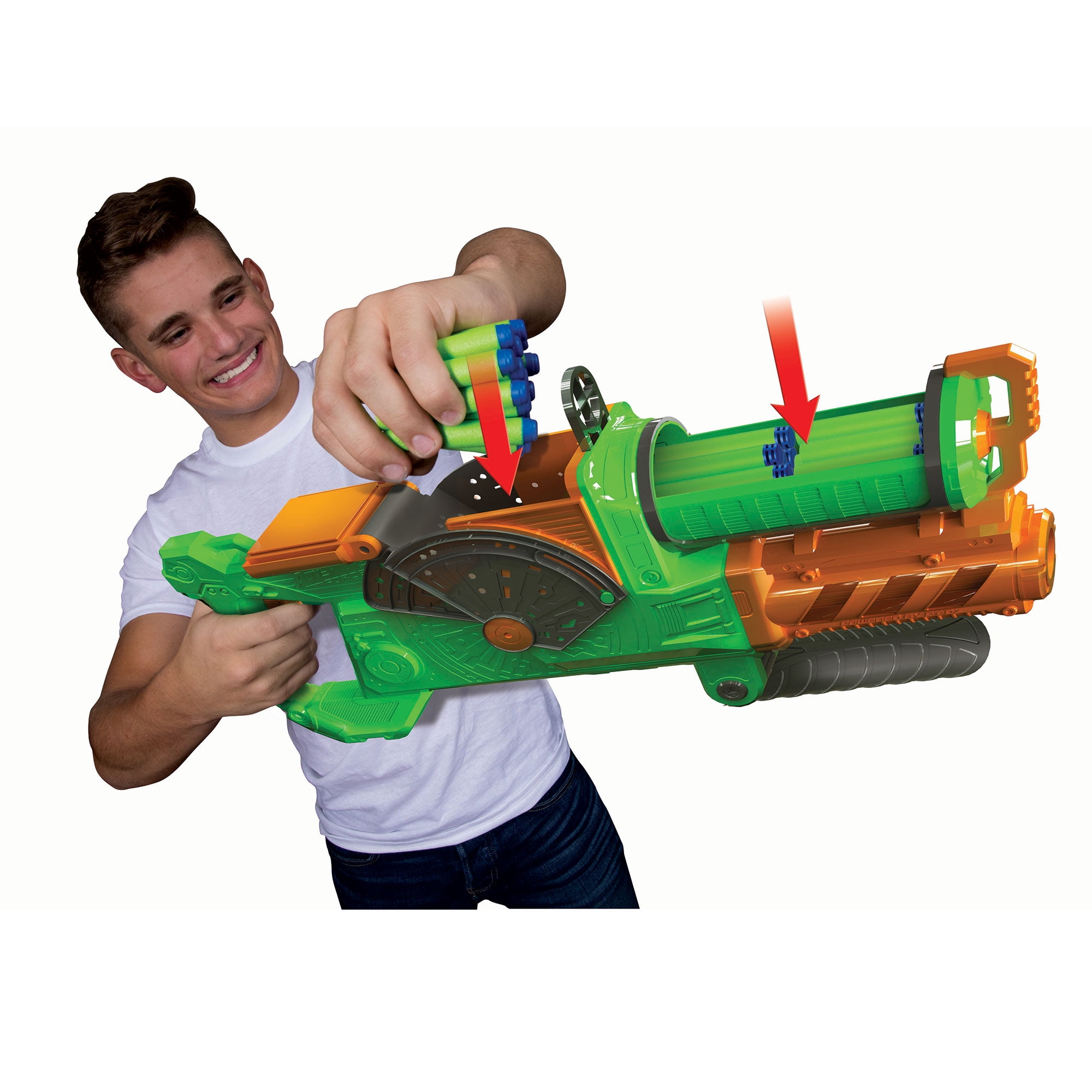 Nerf Dart Blaster Hopper Toy Gun Commandfire Motorized Full-Auto ...