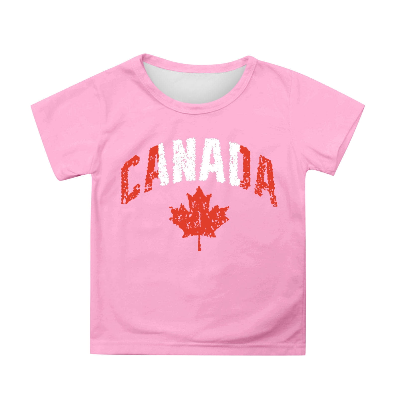 Click here for Tievosa Canada Day Girls Short Sleeve Tee Summer C... prices
