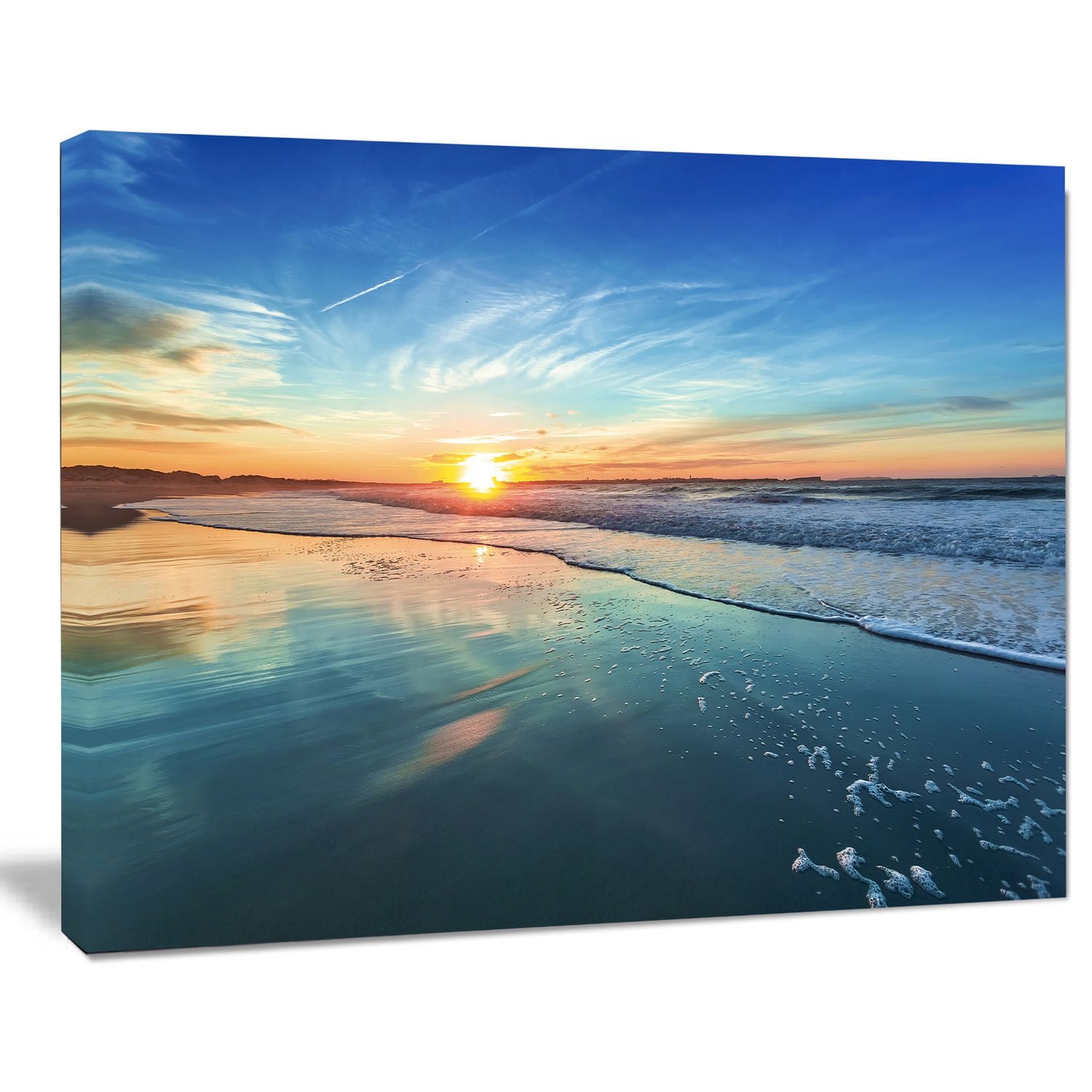 Click here for Designart Design Art Blue Seashore With Distant Su... prices