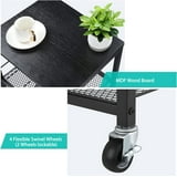 Wire Mesh Table - 4-Tier Black - 50lb Board Capacity - Walmart.com