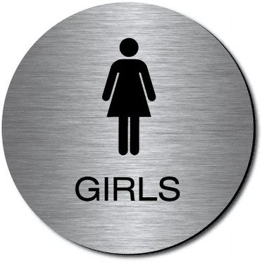 California Unisex RESTROOM Door Sign-Brown / White (4 Units) - Walmart.com