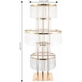 5 Tiers Crystals Gold Vases,Wedding Flower Vase for Table Centerpieces ...