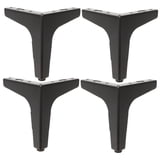 Milisten Table Legs Metal Black 4Pcs 5.1x4.3x4.3in - Walmart.com