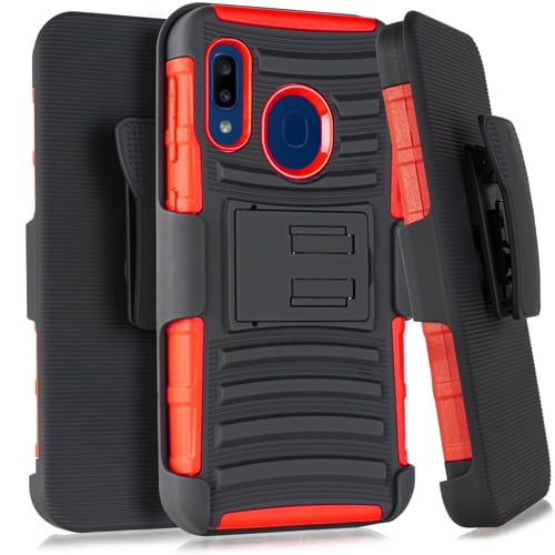 Samsung Galaxy A10e Phone Case, Dual Layers [Combo Holster] And Built ...