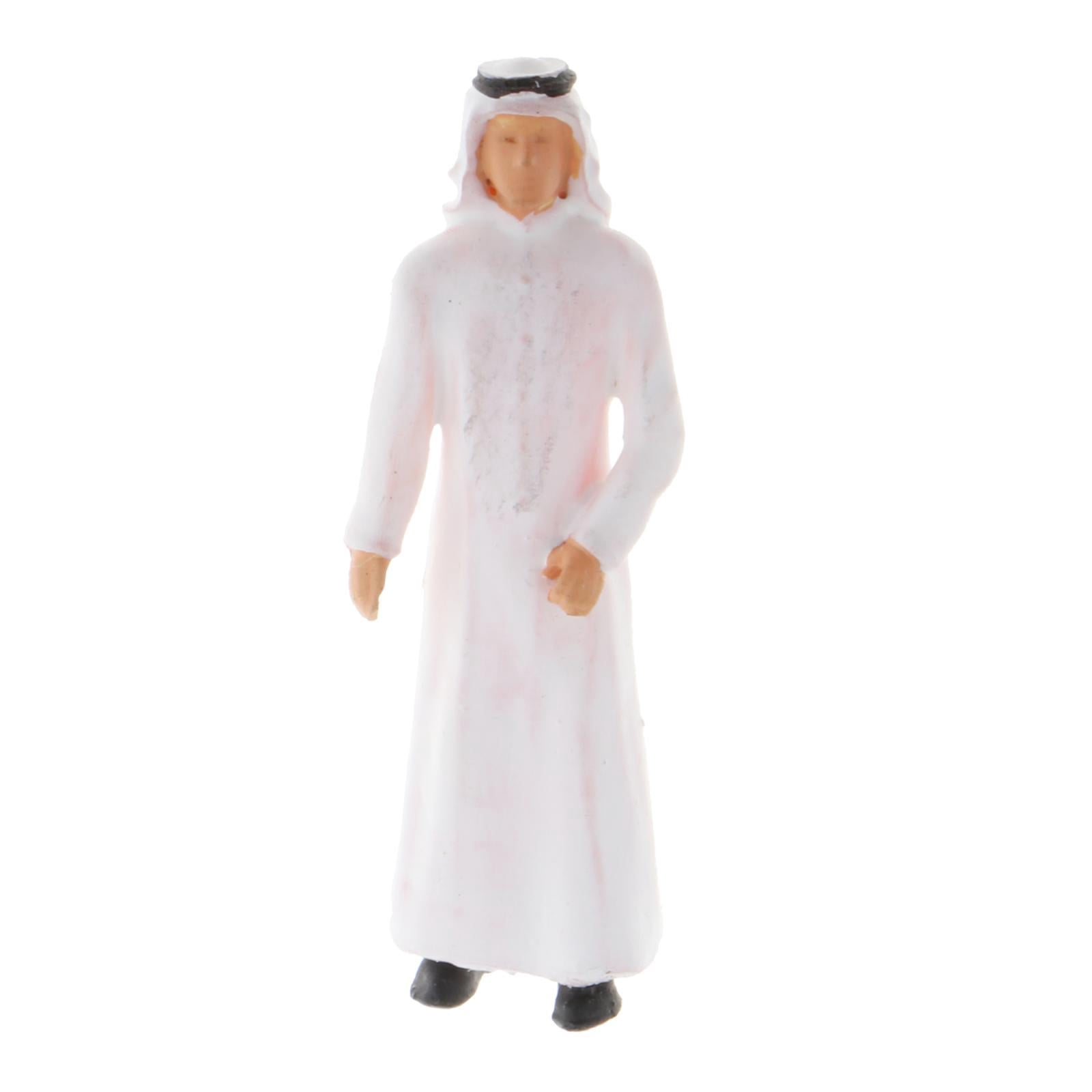 1/64 Standing People Model Vivid Prince Figure Toy in White Clothes ...