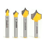Yonico Mini Tongue & Groove Router Bit Set - 1/4" Shank - 15226q ...