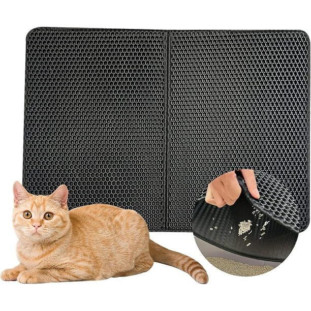 Cat Litter Matpretty Litter Box Trapping Mat para Kittyhoneycomb Doble ...