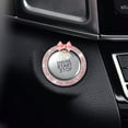 Car Bling Rhinestone Engine Start Ring Decals, 2pcs Car Push Start ...