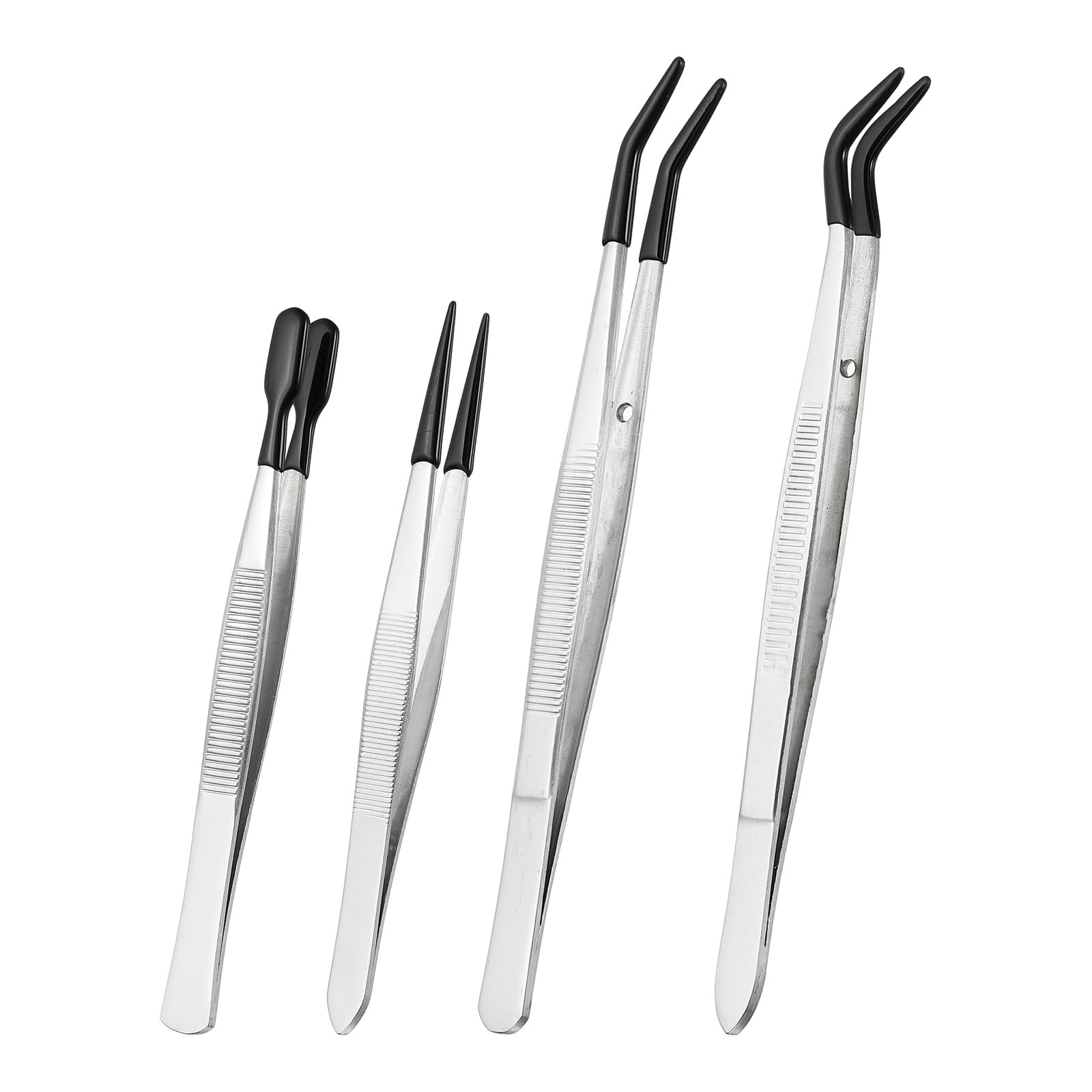 Click here for Uxcell Craft Tweezers With Rubber Tips  4pcs Coate... prices