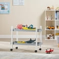 Mainstays Kids 2-Tier Storage Cart, Grey - Walmart.com