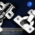 20 10 Pairs Short Arm Kitchen Cabinet Hinges for 1/2 Inch Overlay ...