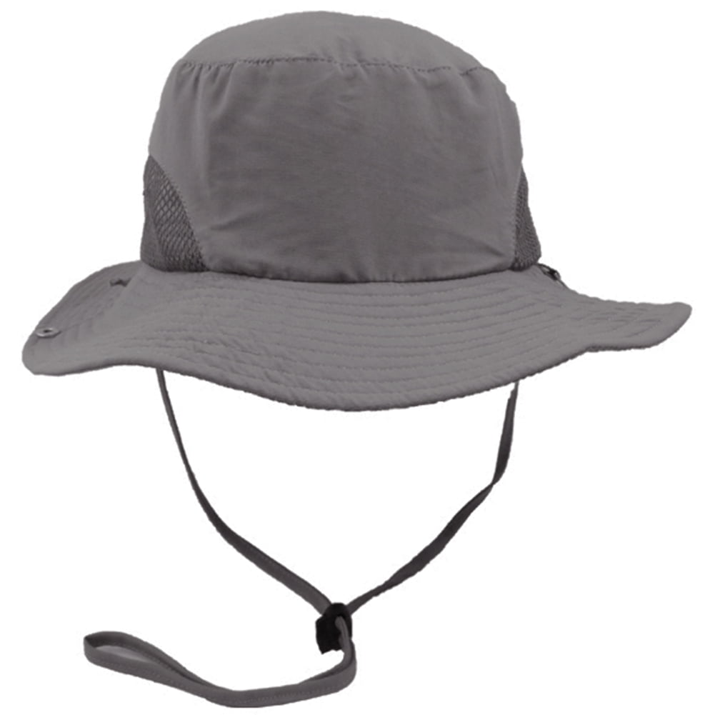 Unisex Safari Outback SPF 50 UV Protection Foldable Sun Hat,Grey ...
