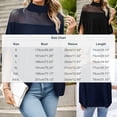 ClodeEU Women's Sheer Mesh Mock Neck Dolman Sleeve Top, Casual Solid ...