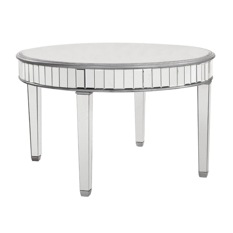 Beaumont Lane Mirrored Round Dining Table - Walmart.com
