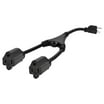 Yellow Jacket 2882 12/3 Heavy-Duty Contractor Extension Cord, 2 ft, 3 ...