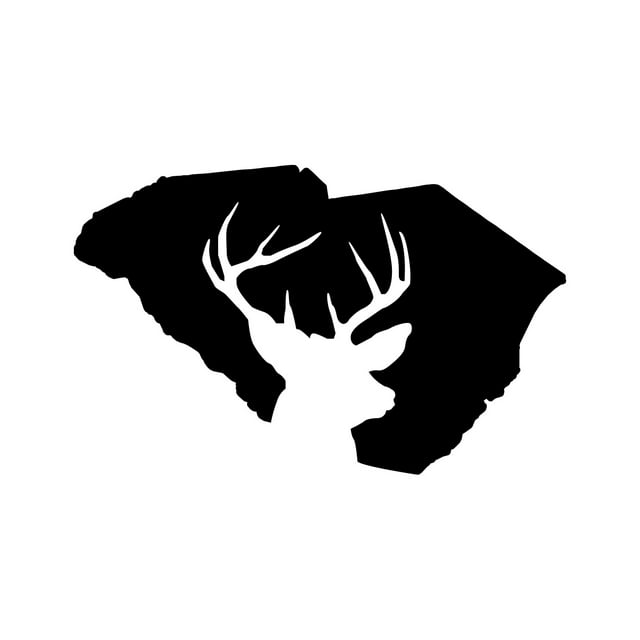 South Carolina Deer State Sticker Decal Die Cut - Self Adhesive Vinyl ...