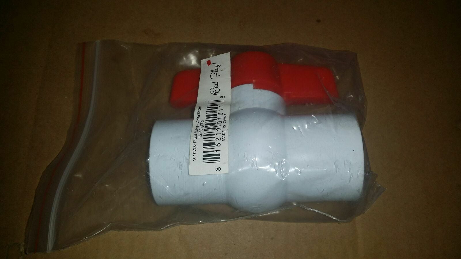 RED FLAG PVC COMPACT BALL VALVE 1" 150 PSI NEW , Lot of 5 for ...