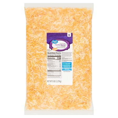Great Value Finely Shredded Fiesta Blend Cheese, 5 lb - Walmart.com