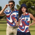 Aplkyhs Patriotic Star Matching Golf Shirts for Couple Racerback Design ...