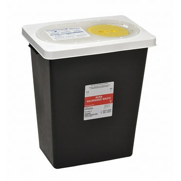ULINE Medical Waste Receptacle 6 gal. - Walmart.com